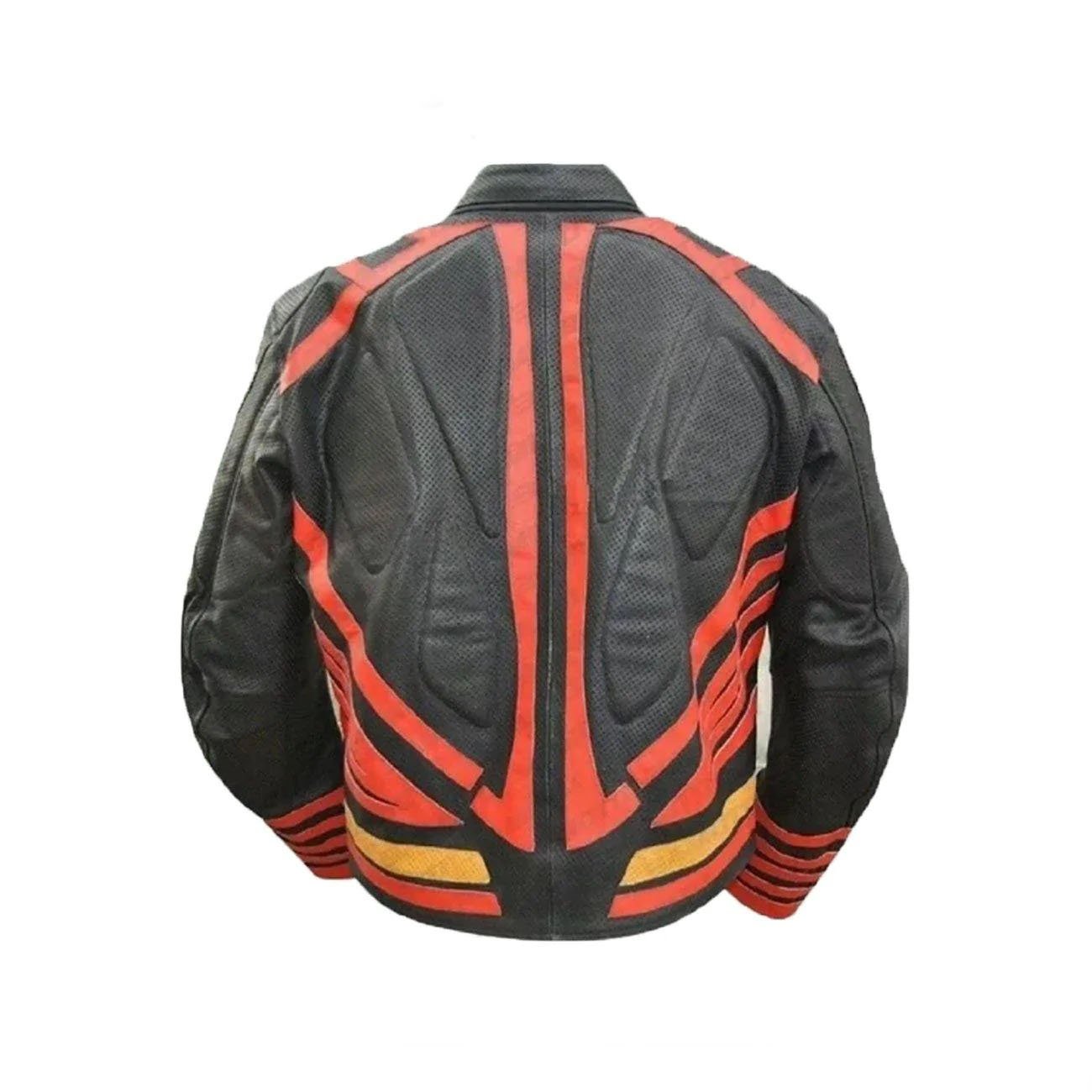 Superman Racing Motorbike jacket Pure Cow Hide Leather - MotoCollection